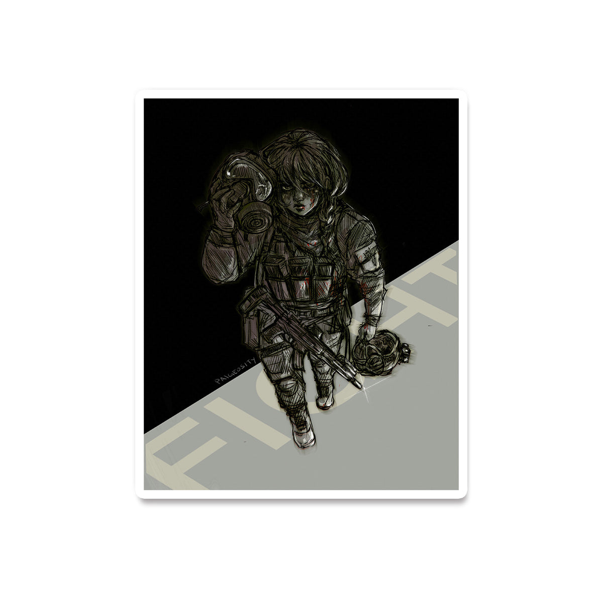 TACTICOOL Fight Sticker – Paigeosity