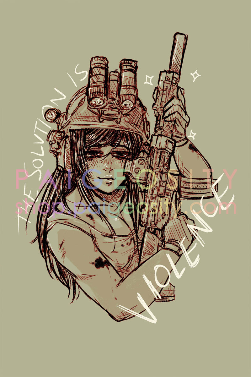 SIGNED PRINT 12"x8" The Solution – Paigeosity