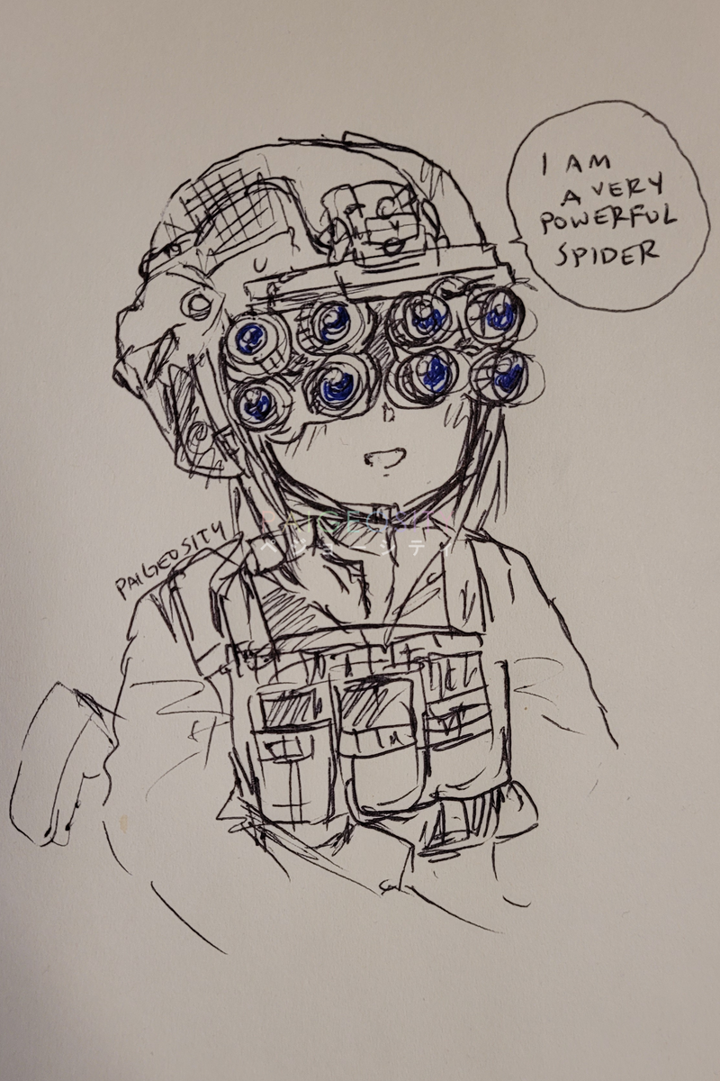 SIGNED PRINT 12"x8" Spider Goon – Paigeosity