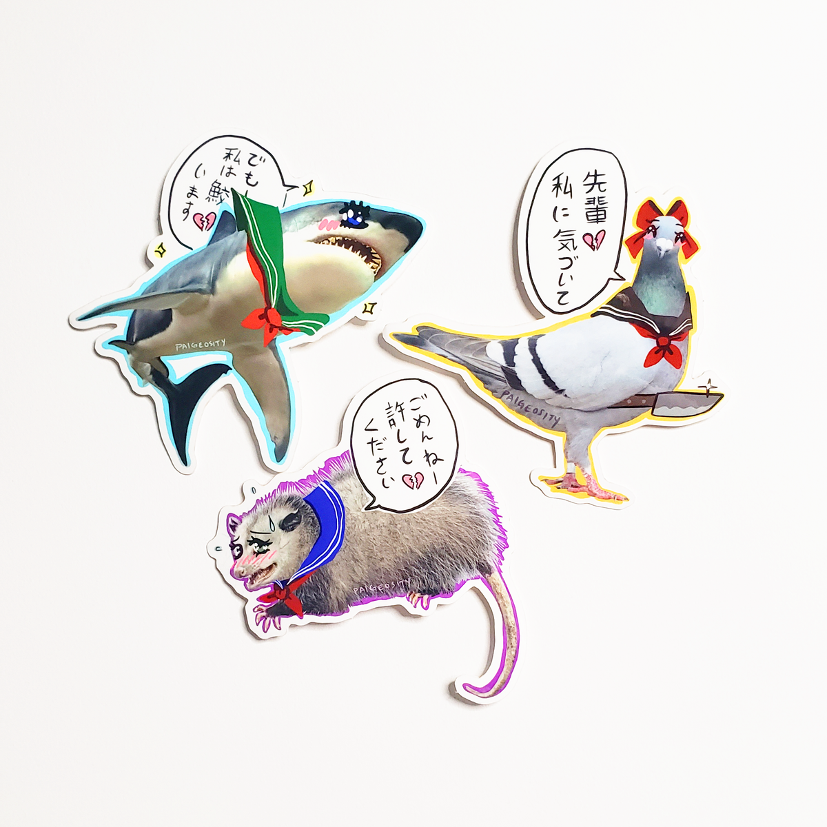 FANIME Anime Animal Sticker Pack – Paigeosity