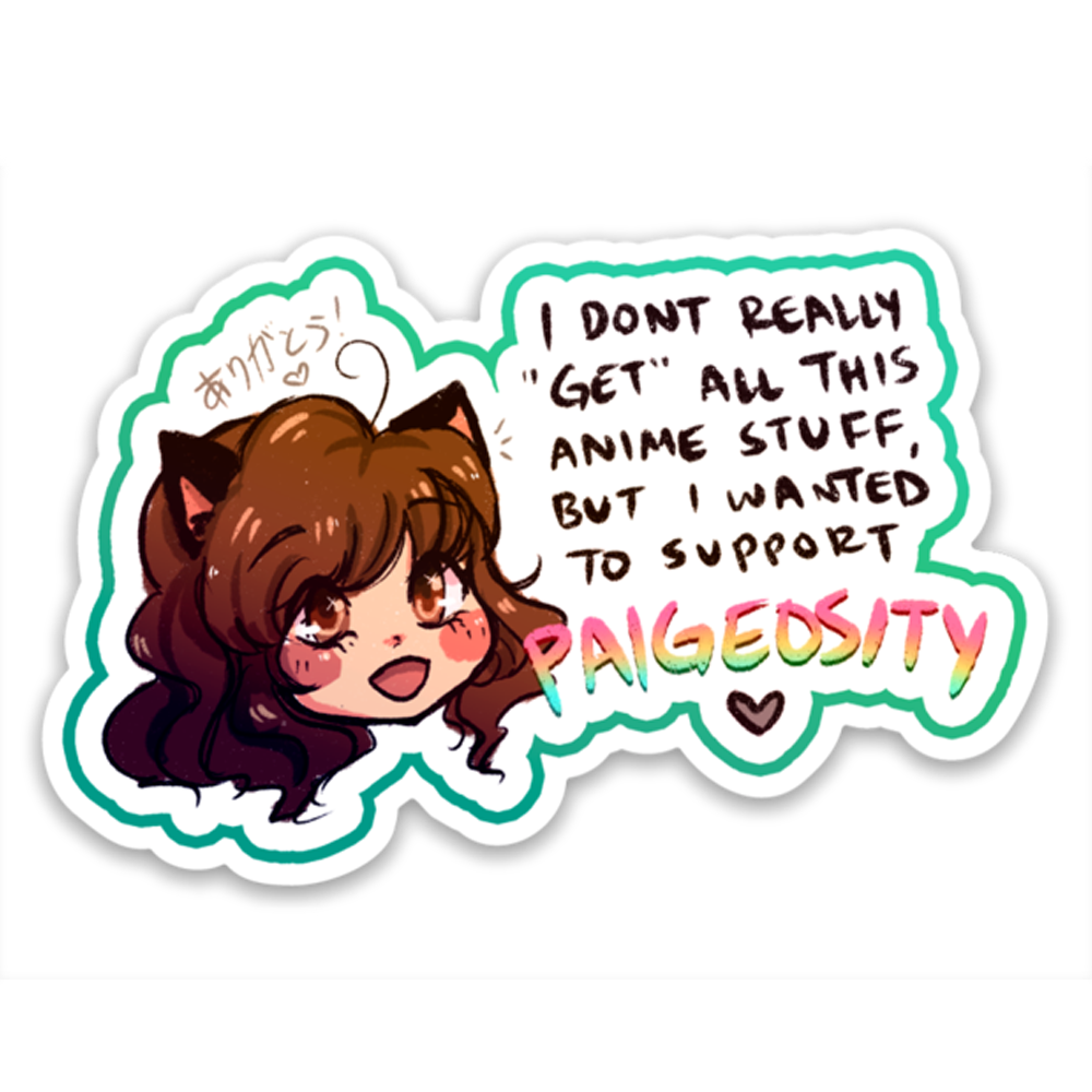 THE SUPPORT STICKER ♥ – Paigeosity